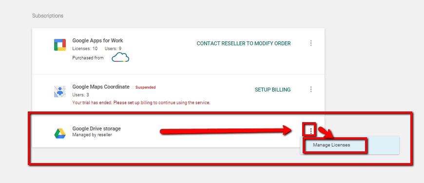 Assign additional storage license to the user account - Gulf Infotech LLC